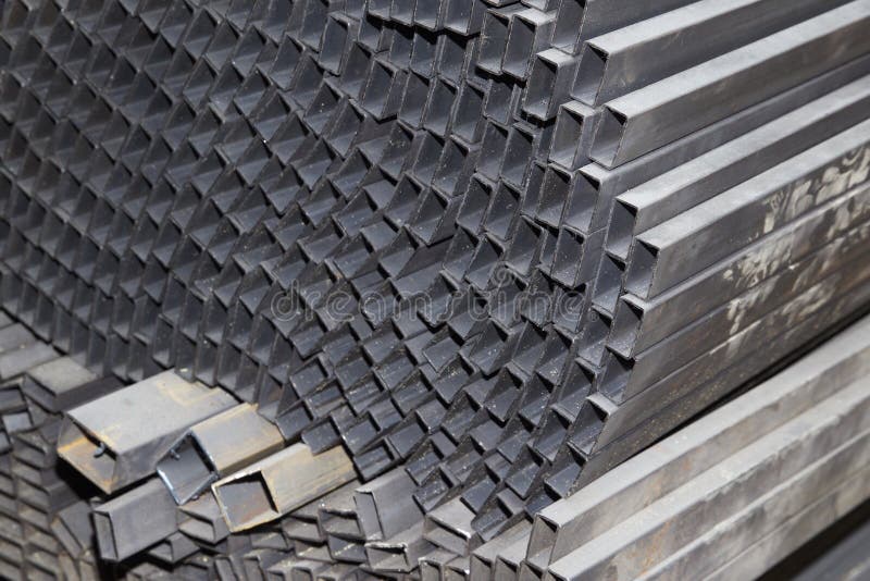 Metal Profile Pipe of Rectangular Cross Section in Packs at the ...