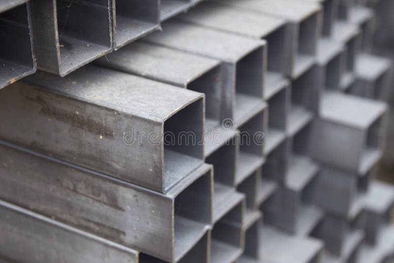 Metal Profile Pipe of Rectangular Cross Section in Packs at the ...