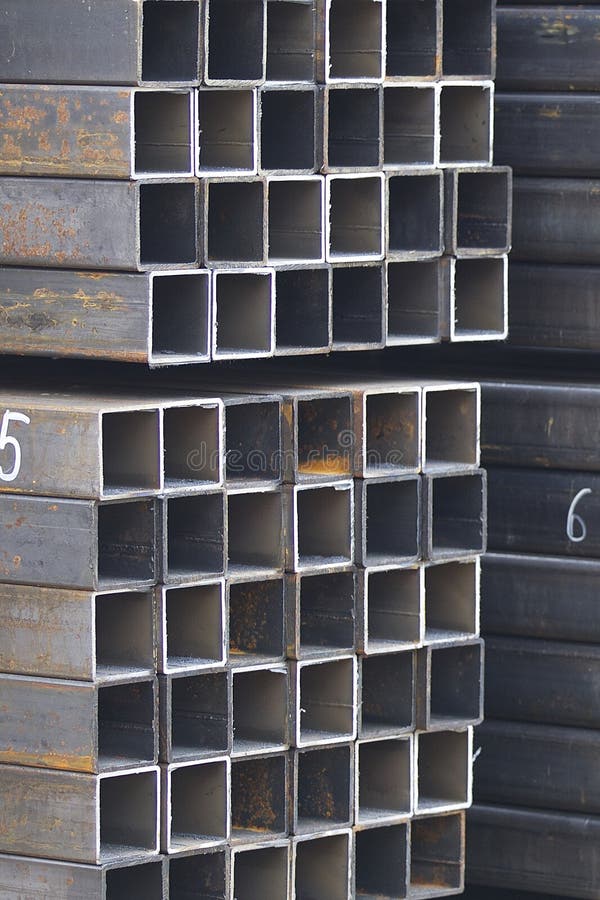 Metal Profile Pipe of Rectangular Cross Section in Packs at the ...