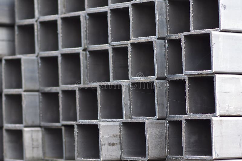 Metal Profile Pipe of Rectangular Cross Section in Packs at the ...