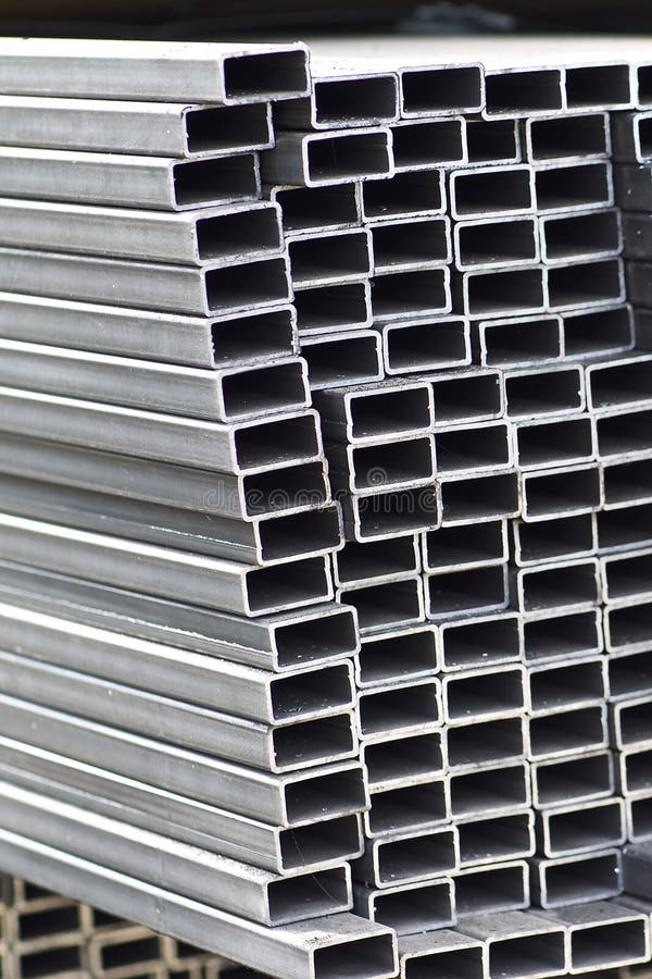 Metal Profile Pipe of Rectangular Cross Section in Packs at the ...