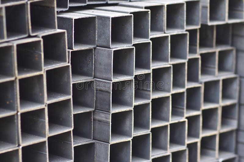 Metal Profile Pipe of Rectangular Cross Section in Packs at the ...