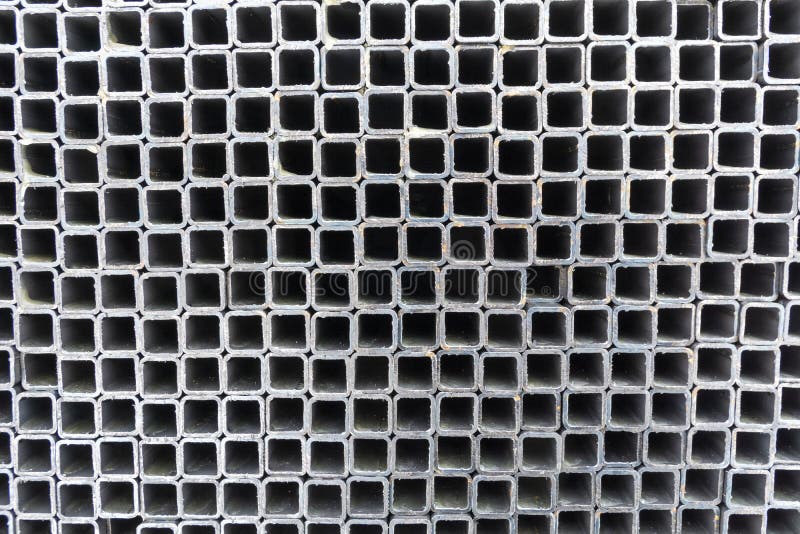 Metal Profile Tube of Square Cross Section Stock Photo - Image of ...