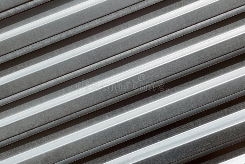 Metal Profiled Sheet Decking Stock Photo - Image of sheet, building ...