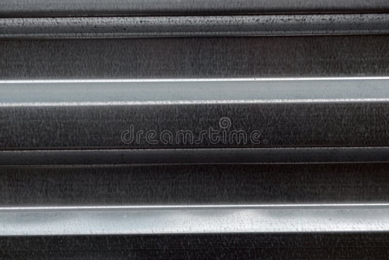 Metal Profiled Sheet Decking Stock Image - Image of durable, decking ...