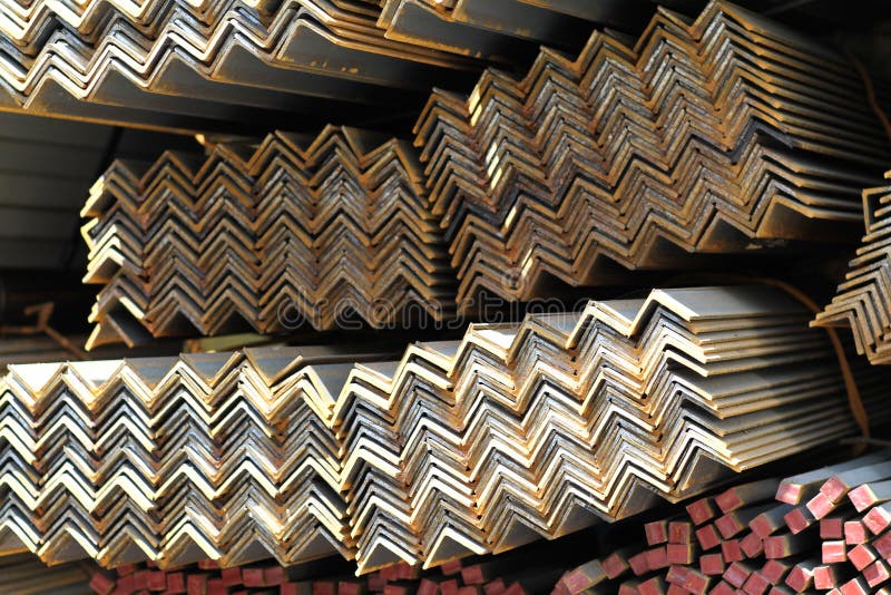 Metal Profiles Angle Foundation for Building Structures Stock Image ...