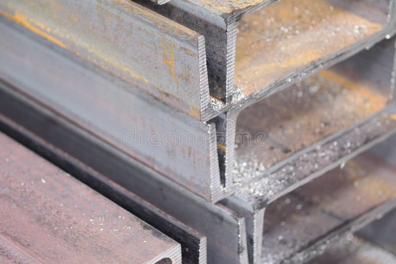 Metal profiles channel stock image. Image of production - 48039429