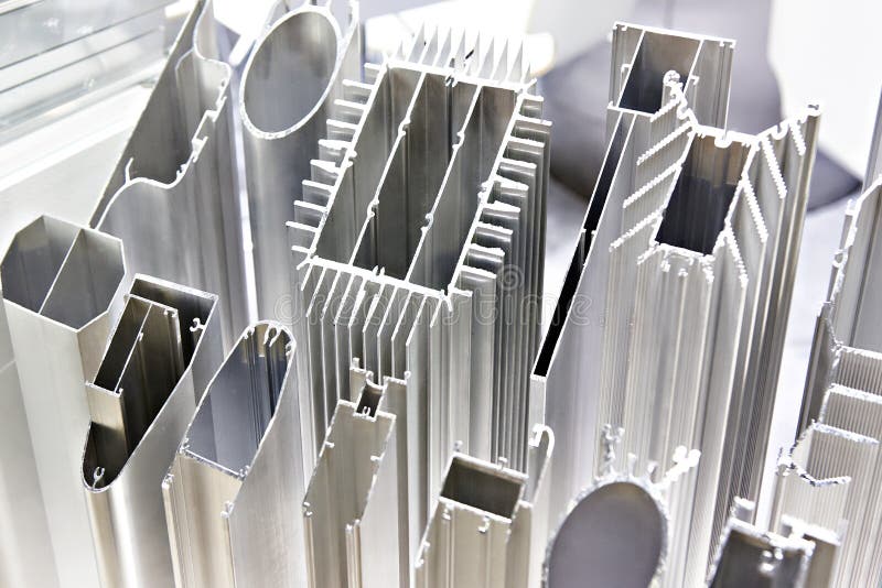 Metal profiles stock image. Image of workshop, rack - 133552009