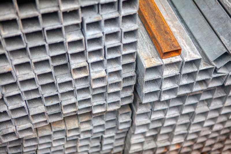Metal profiles stock photo. Image of steel, metal, aluminum - 154990926