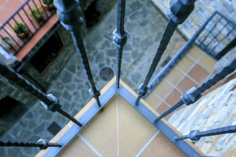 Metal Protection in a Balcony Stock Photo - Image of rail, house: 98818466