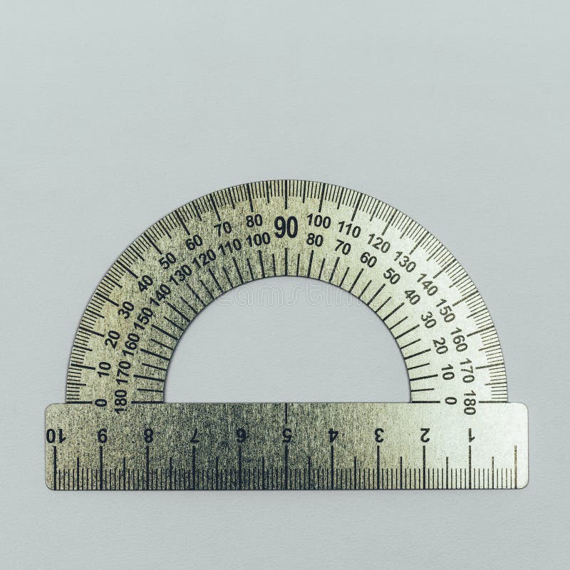 Metal Protractor for Measuring in Carpentry. Minor Work in a Home ...