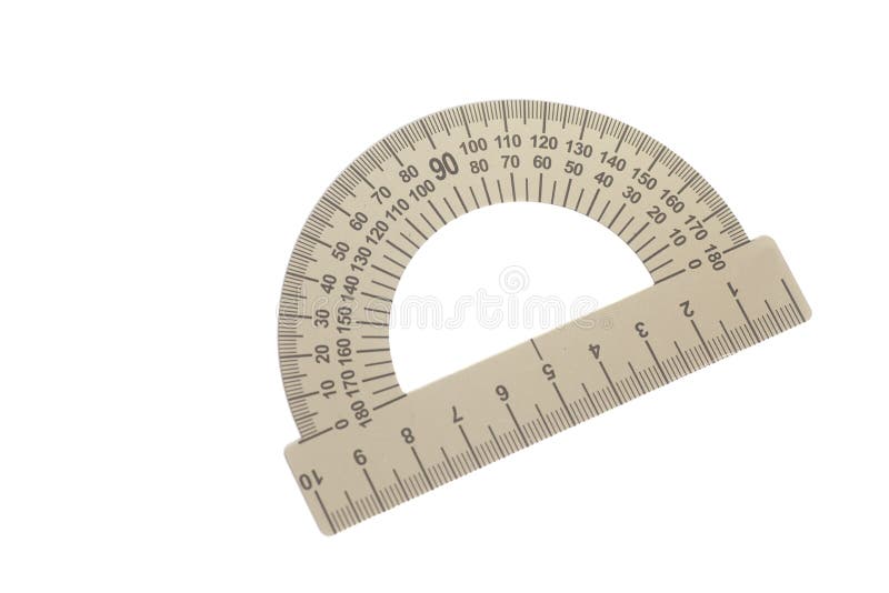 Metal protractor stock photo. Image of school, centimeter - 100464820
