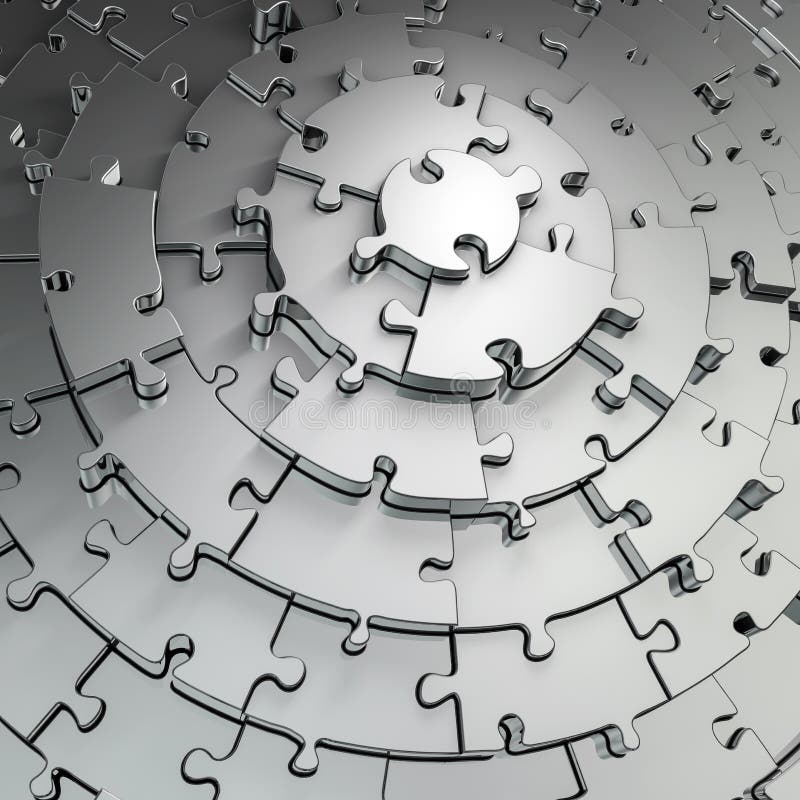 Exploding puzzle ball stock illustration. Illustration of piece - 29671072