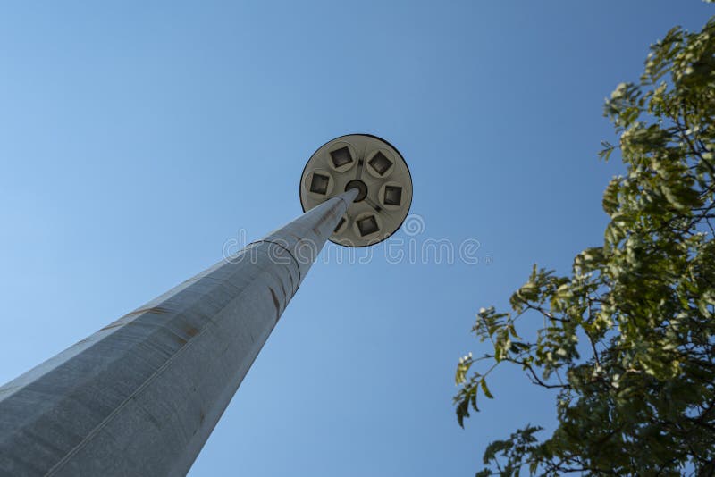 Metal pylon stock image. Image of architecture, industrial - 195964477