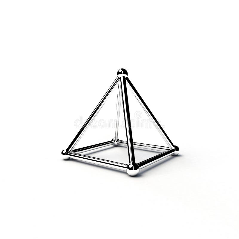 Metal pyramid stock illustration. Illustration of balls - 46026455