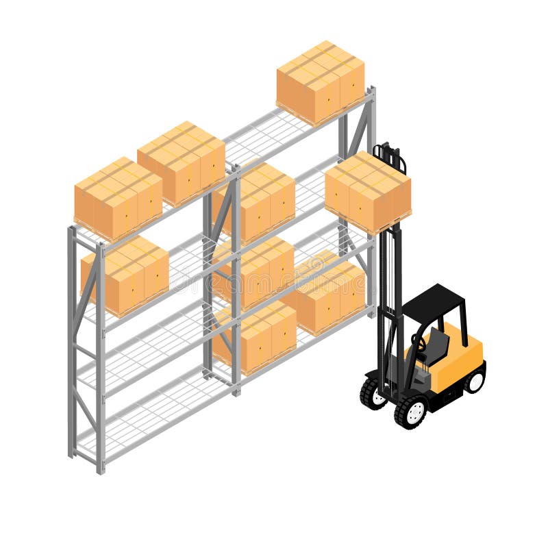 Industrial Shelving Isolated Stock Illustrations – 320 Industrial ...