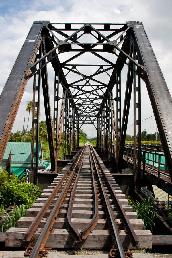 Metal rail road bridge stock photo. Image of outdoor - 27937498