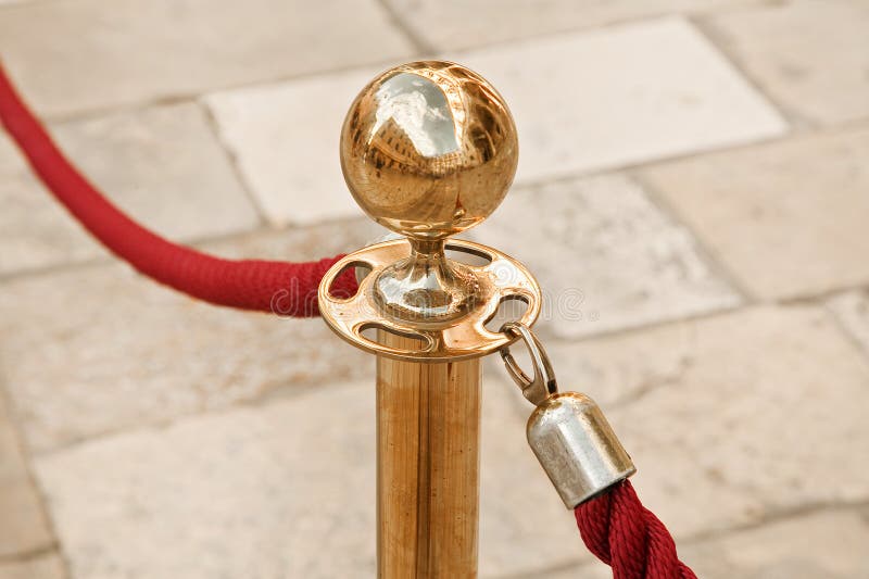 Metal Railing Stand with Cloth Rope for Museum or Exhibition Stock ...