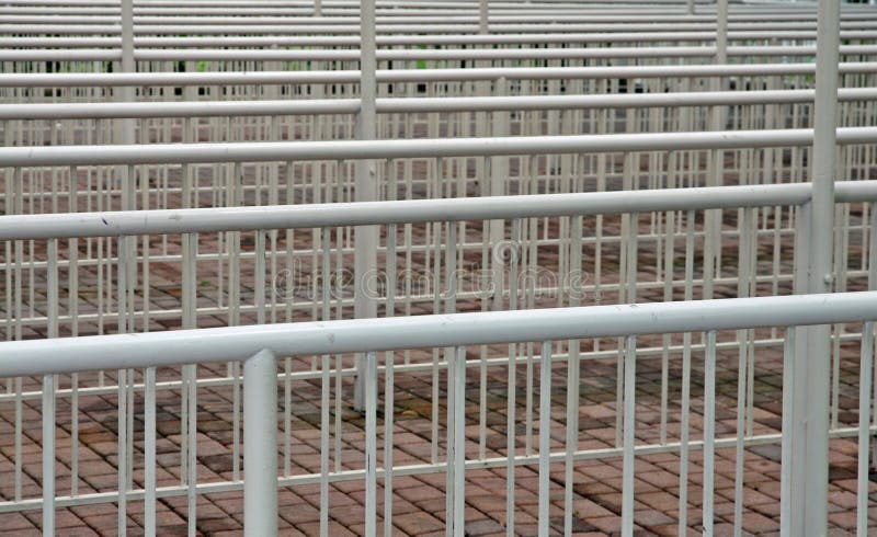 Metal railings barrier stock image. Image of hurdles - 25353109