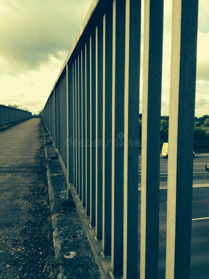 Metal Railings stock photo. Image of clouds, bridge, path - 56316760