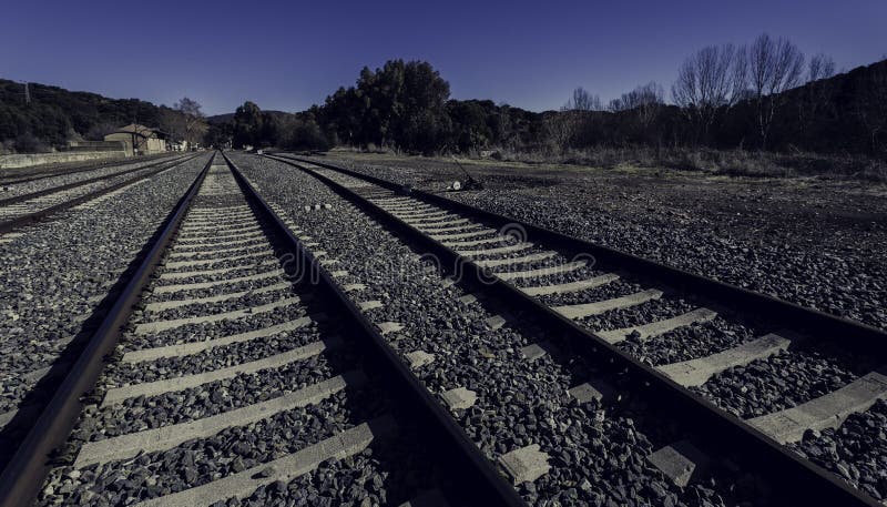 Metal Rails of a Train during Daytime Stock Photo - Image of metal ...