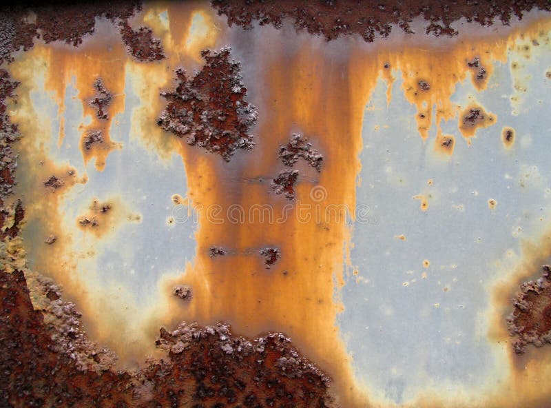 Rdza Metalowa Na Brudnej, Starej Tkance Stalowej Zdjęcie Stock - Obraz ...