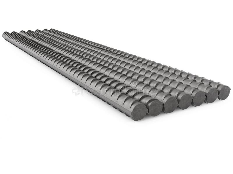 Metal Rebars, Reinforcement Steel, Isolated on Stock Image - Image of ...