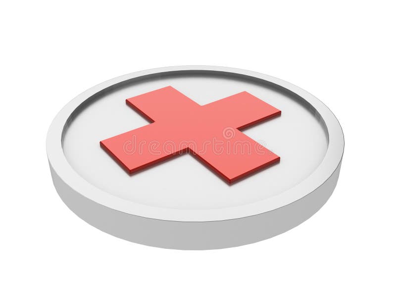 Metal Red Cross Coin editorial photography. Illustration of coin - 4525312