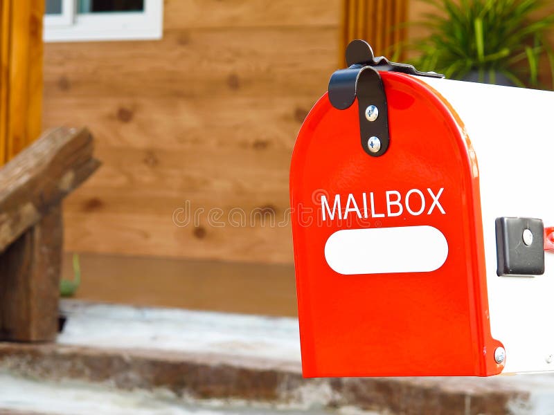 Red mail box stock image. Image of wall, detail, texture - 29793825