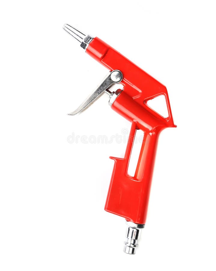 Metal red spray gun. stock image. Image of spray, scheme - 38463495