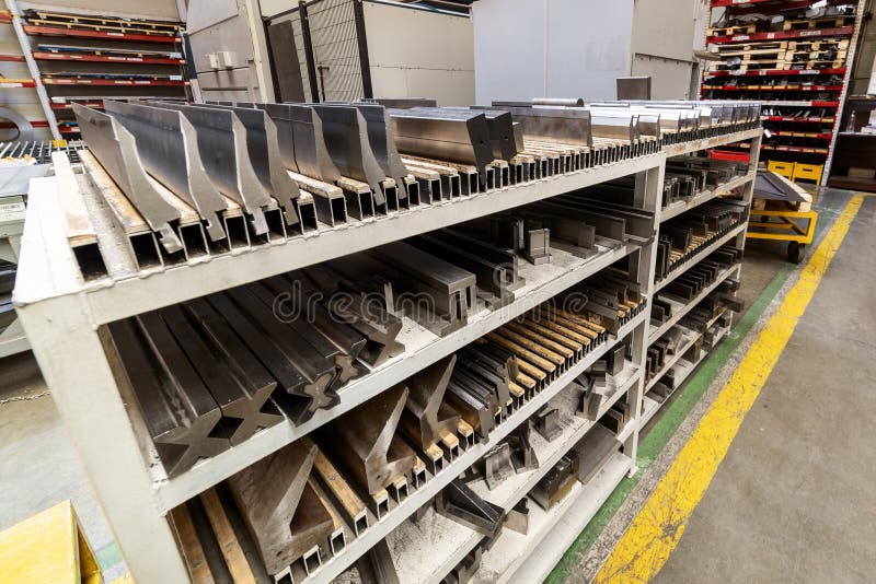 Metal Replacement Tool for Bending Press Stock Photo - Image of rack ...