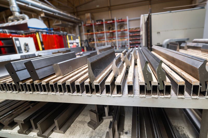 Metal Replacement Tool for Bending Press Stock Image - Image of ...