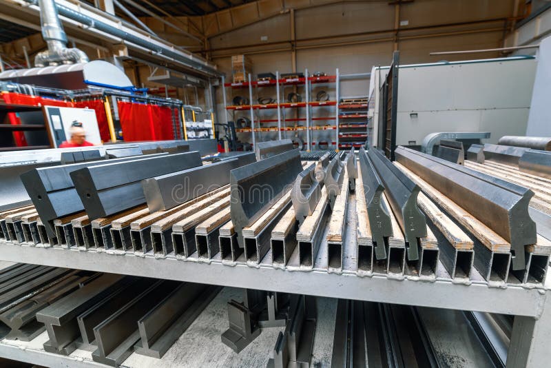 Metal Replacement Tool for Bending Press Stock Photo - Image of mold ...