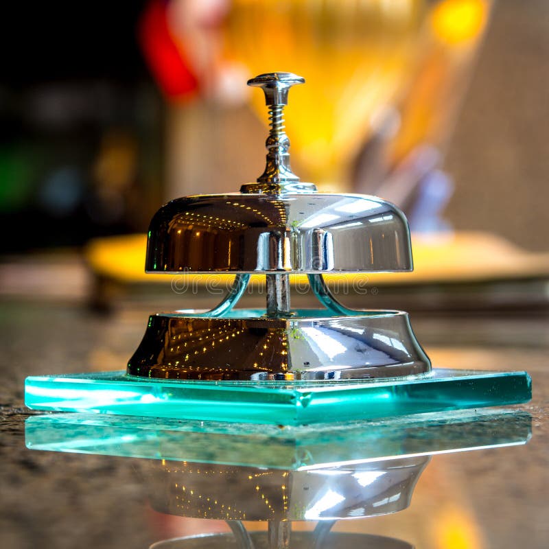 Metal ring bell stock image. Image of call, counter, classic - 68918633