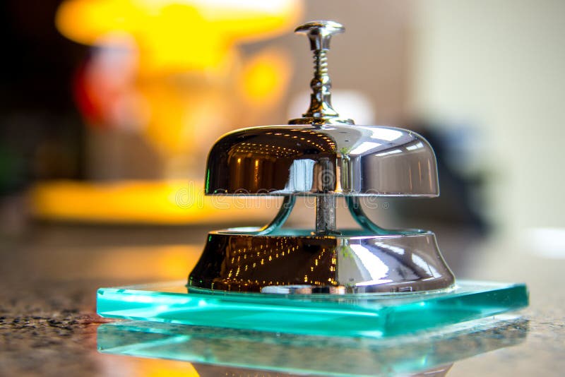 Metal ring bell stock photo. Image of hostel, bell, demand - 69181080