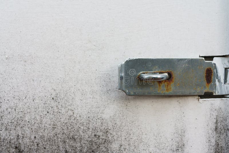 The Metal Ring for Holding the Padlock Stock Image - Image of outdoor ...