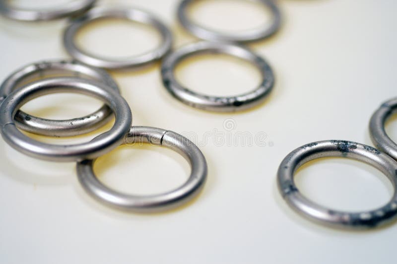 Metal rings 1 stock photo. Image of tube, tublular, band - 606258