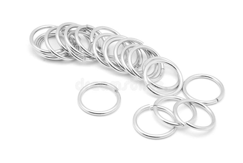 Metal rings stock photo. Image of shape, chrome, binding - 27141552