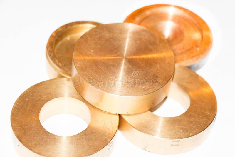 Metal rings and plates stock photo. Image of round, isolated - 77739080