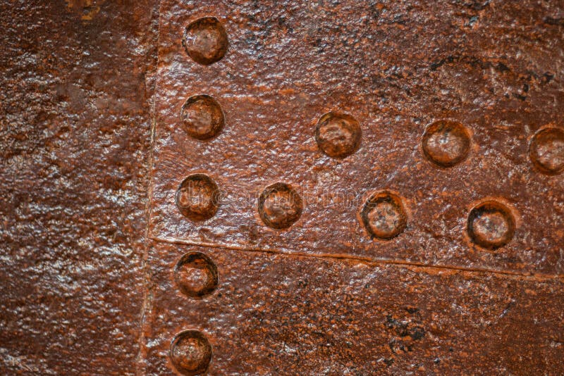 Metal Rivets stock photo. Image of pattern, fasten, rust - 229201766