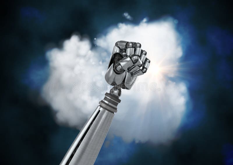 Robotic fist stock illustration. Illustration of closeup - 28891233