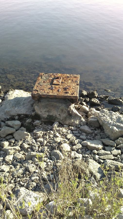 Metal and Rocks stock photo. Image of metal, rocks, piece - 104566854