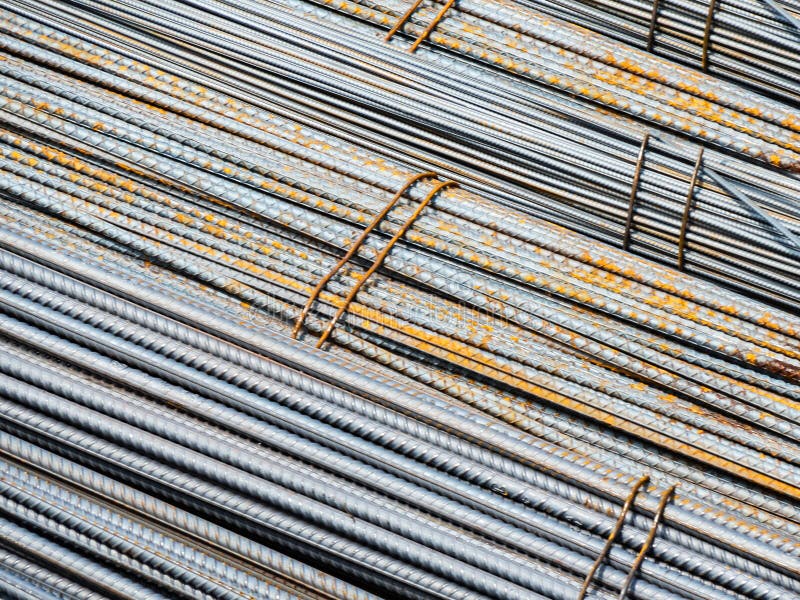 Metal Rod for Building Construction and Industry, Steel Concept Stock ...