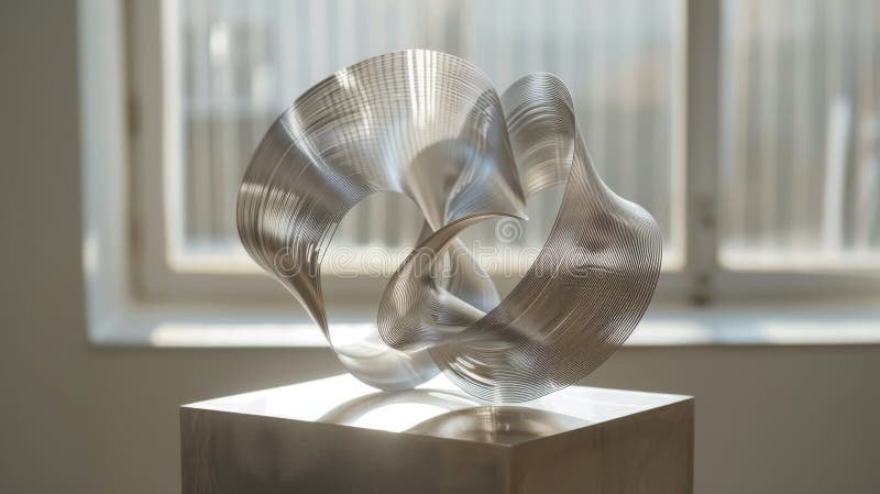 Metal Rods Vibrating Like Sound Waves in Space Stock Illustration ...