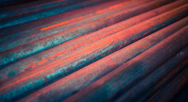 Metal Rolled Hot Rolled Steel Pipe Stock Image - Image of color, rolled ...