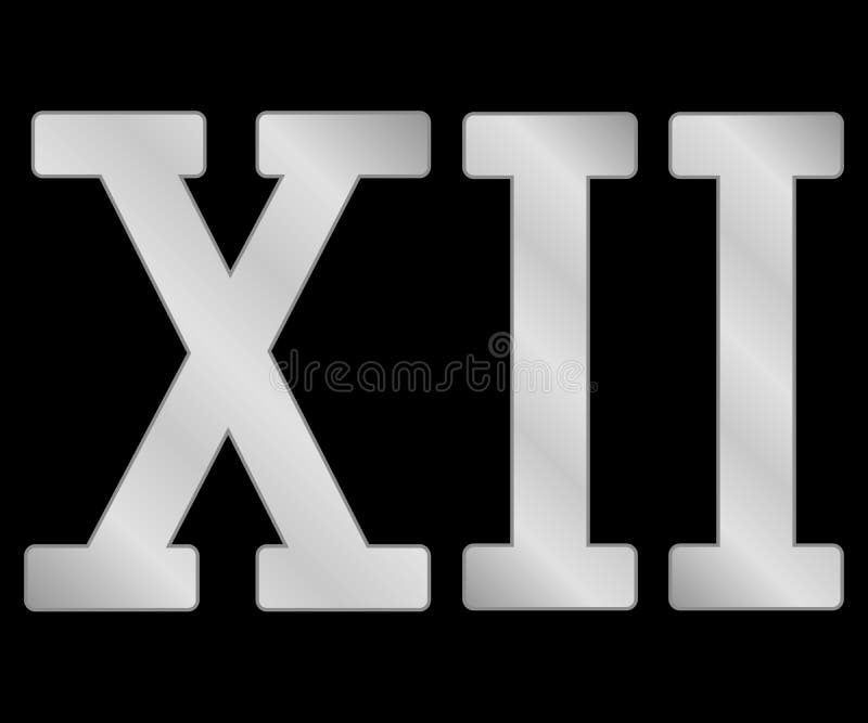 Numeral 12, Twelve, Isolated on White Background, 3d Render Stock ... Numeral 12, Twelve, Isolated on White Background, 3d Render Stock ...