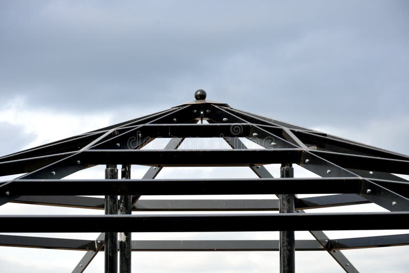 Metal roof Frame stock image. Image of architecture, site - 39831213