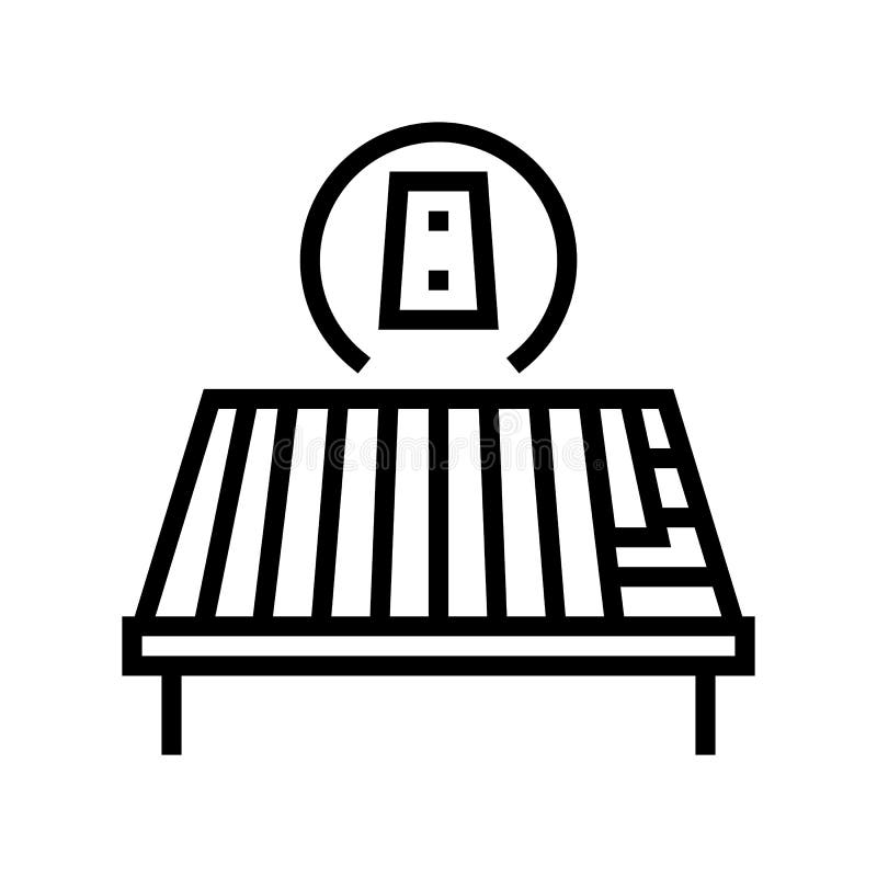 Metal Roof Mounting Line Icon Vector Illustration Stock Vector ... Metal Roof Mounting Line Icon Vector Illustration Stock Vector ...