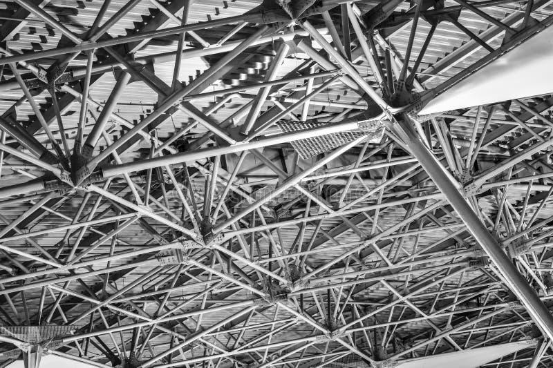 Metal Roof of a Modern Building. Texture Stock Image - Image of design ...