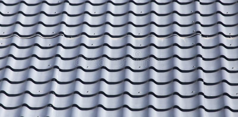 Metal Roofing Roof As Background Stock Photo - Image of industrial ...